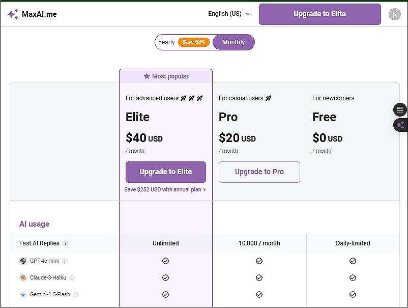 MaxAI.me Review: Features, Pros, Cons, Price, Alternatives